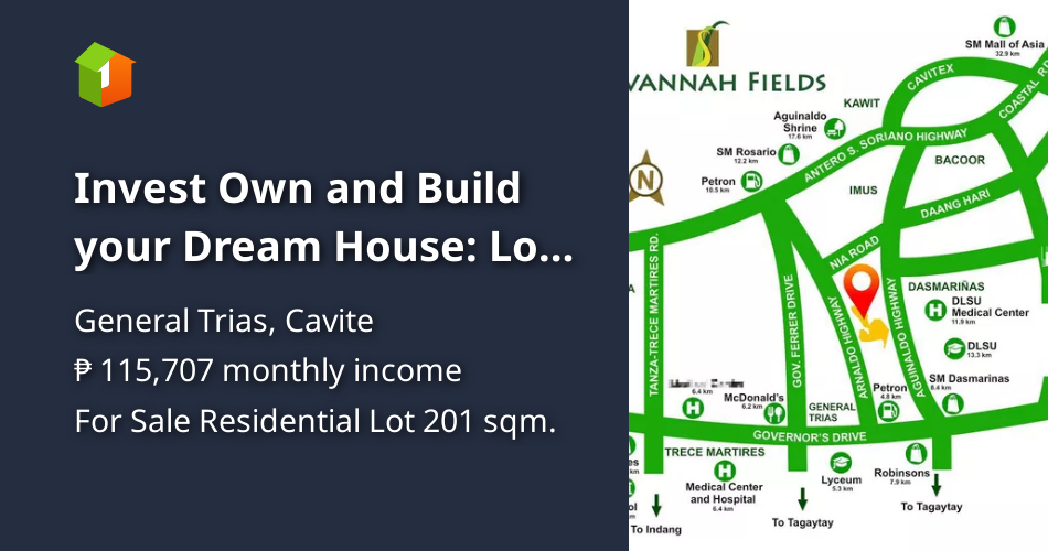 Invest Own and Build your Dream House: Lot for Sale Savannah Fields ...