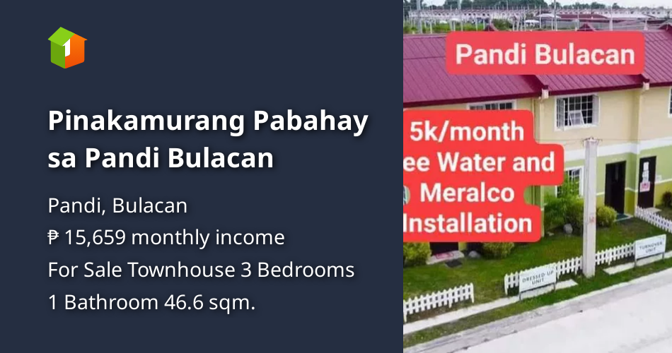 Pinakamurang Pabahay sa Pandi Bulacan [Houses and Lots 🏘️] (August 2024 ...