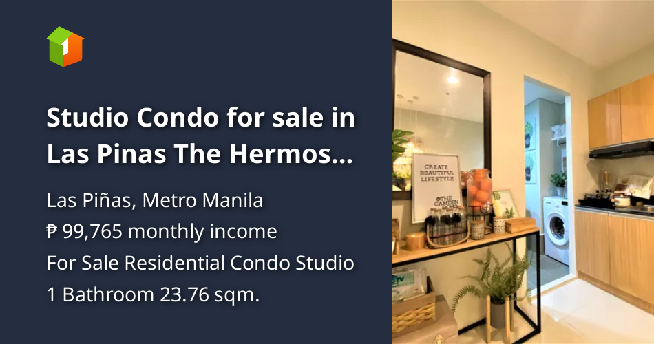 Studio Condo for sale in Las Pinas The Hermosa Floriad CBD BGC soon ...