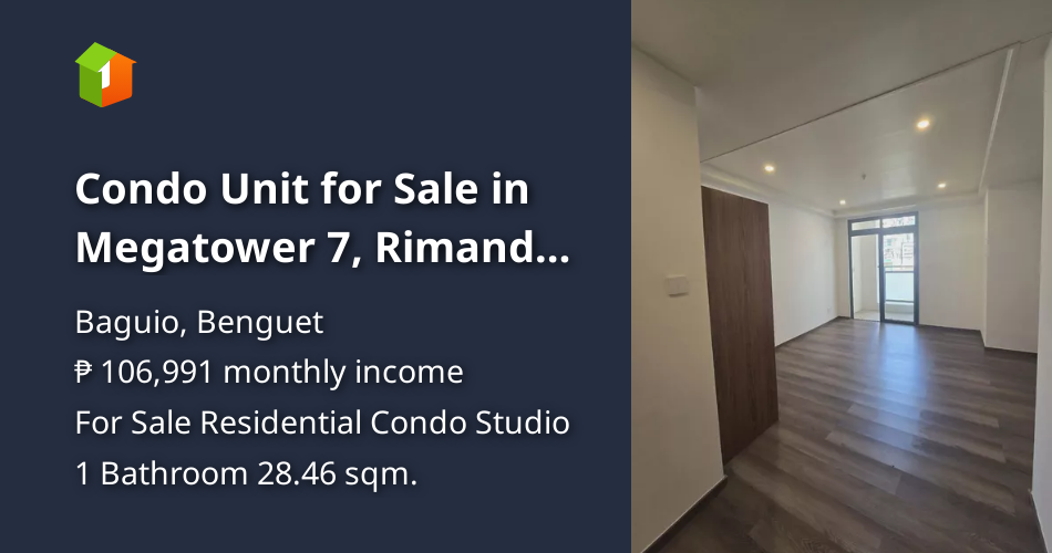 Condo Unit for Sale in Megatower 7, Rimando Road, Baguio City [Condos 🏙 ...