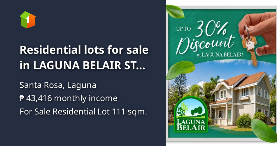 Residential lots for sale in LAGUNA BELAIR STA ROSA LAGUNA, get as much ...