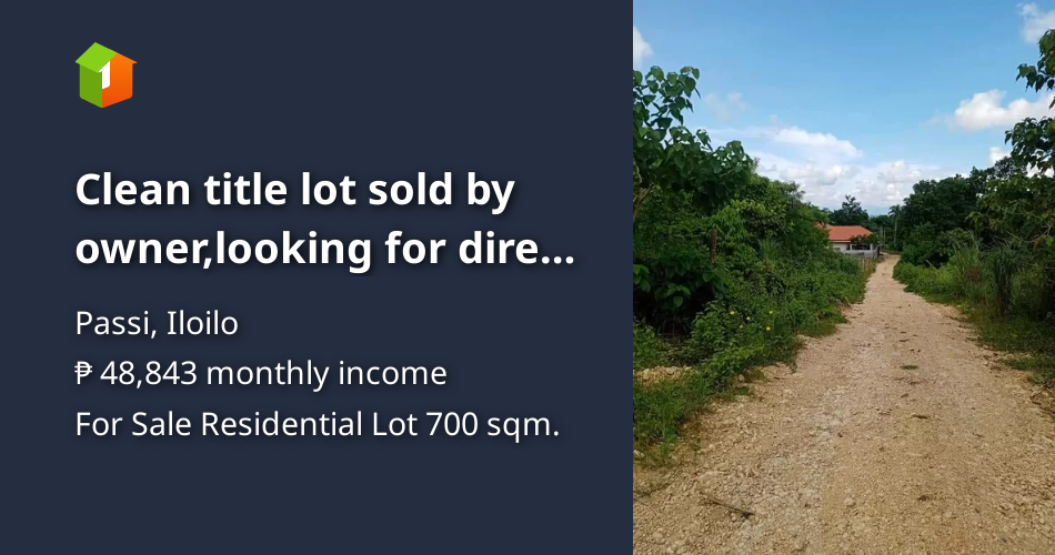 Clean title lot sold by owner,looking for direct buyers. [Lots 🚜] (July ...