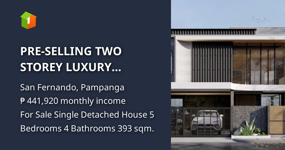 PRE-SELLING TWO STOREY LUXURY MODERN HOME WITH ELEGANT DESIGN IN ...