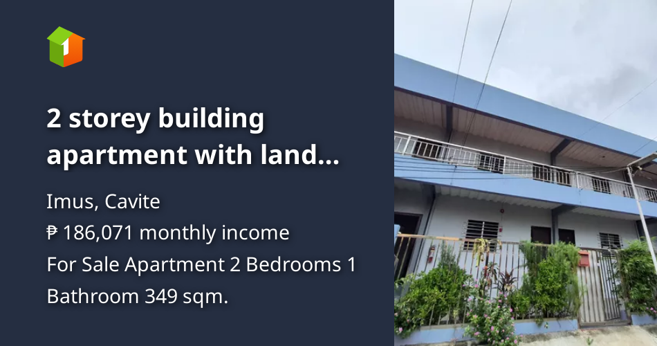2 storey building apartment with land area 349 [Condos 🏙️] (July 2025 ...