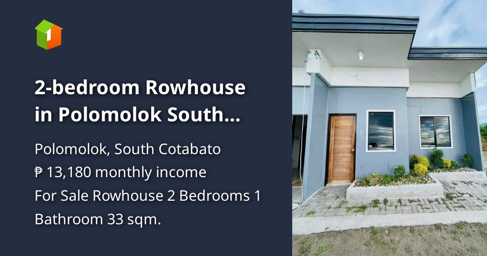 2-bedroom Rowhouse in Polomolok South Cotabato-5k Reservation [Houses and Lots 🏘️] (October 2025 ...