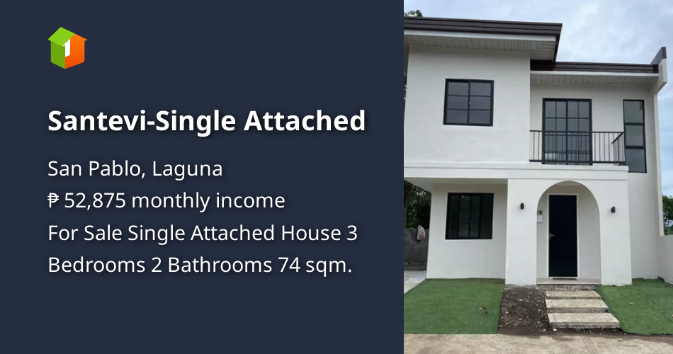 Santevi-Single Attached [Houses and Lots 🏘️] (September 2022) in San ...