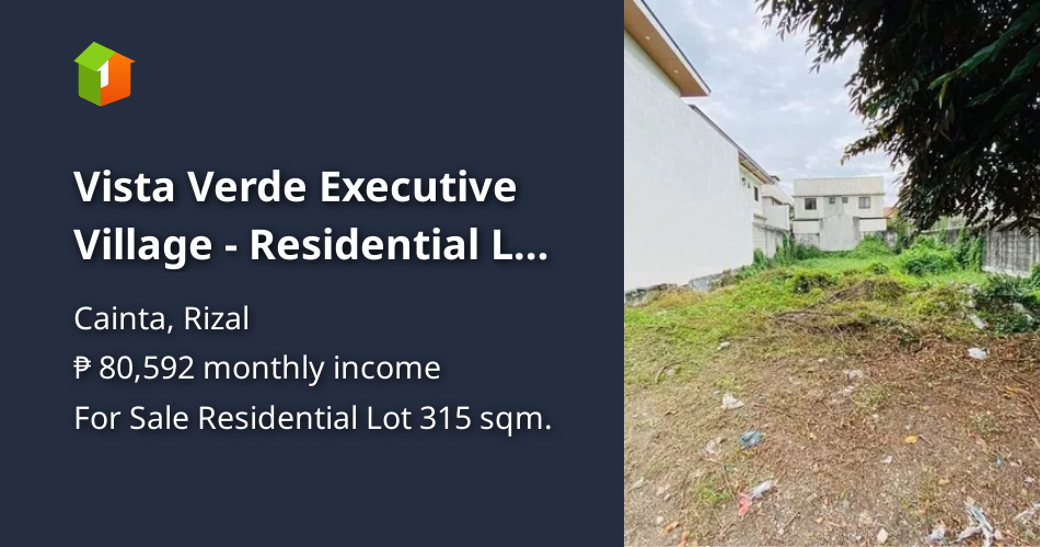 Vista Verde Executive Village - Residential Lot for Sale Phase 8 [Lots ...