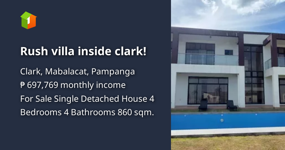 Rush villa inside clark! [Houses and Lots 🏘️] (April 2025) in Clark ...