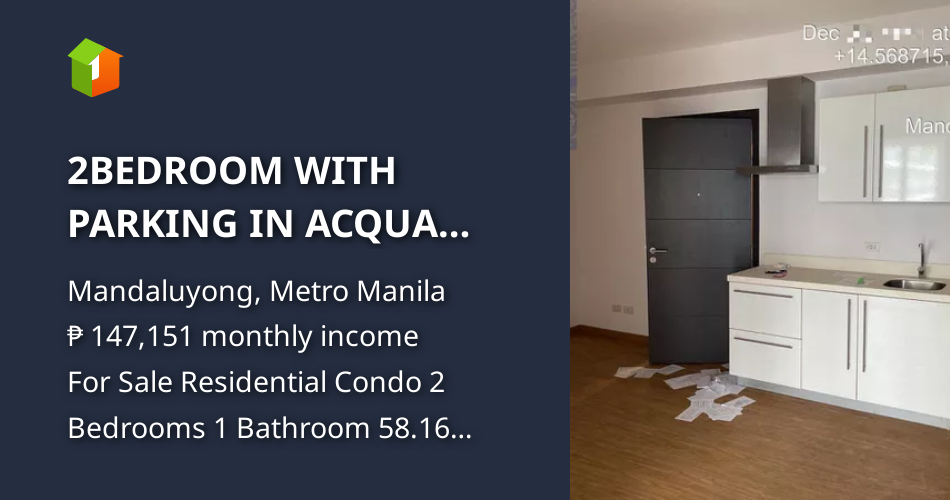 2BEDROOM WITH PARKING IN ACQUA PRIVATE RESIDENCES - SUTHERLAND TOWER ...