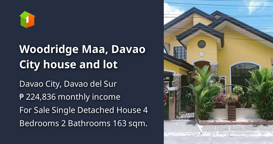 Woodridge Maa, Davao City house and lot [Houses and Lots 🏘️] (December 2025) in Davao City ...