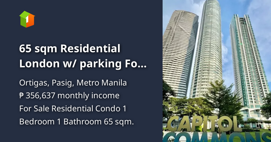 65 sqm Residential London w/ parking For Sale [Condos 🏙️] (October 2025 ...