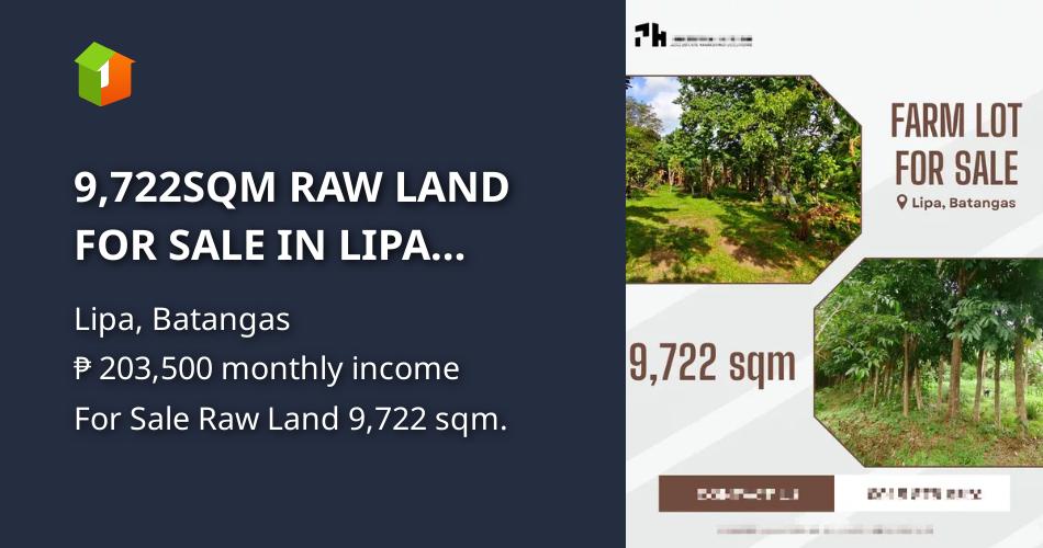 9,722SQM RAW LAND FOR SALE IN LIPA BATANGAS [Lots 🚜] (April 2026) in ...
