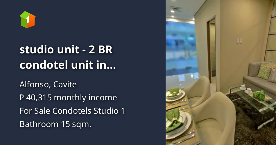 Studio unit - 2 BR condotel unit in Tagaytay [Condos 🏙️] (April 2023 ...