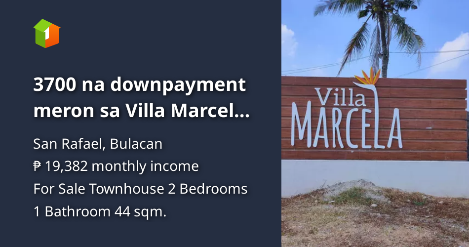 3700 na downpayment meron sa Villa Marcela 1 Bus ride to Manila [Houses ...