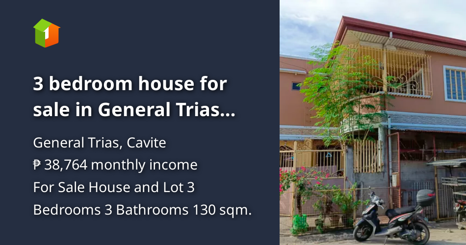 3 bedroom house for sale in General Trias Cavite corner lot at mainroad ...
