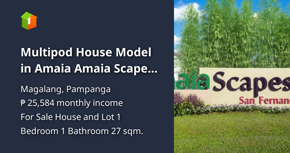 Multipod House Model in Amaia Amaia Scapes Pampanga [Houses and Lots 🏘️ ...