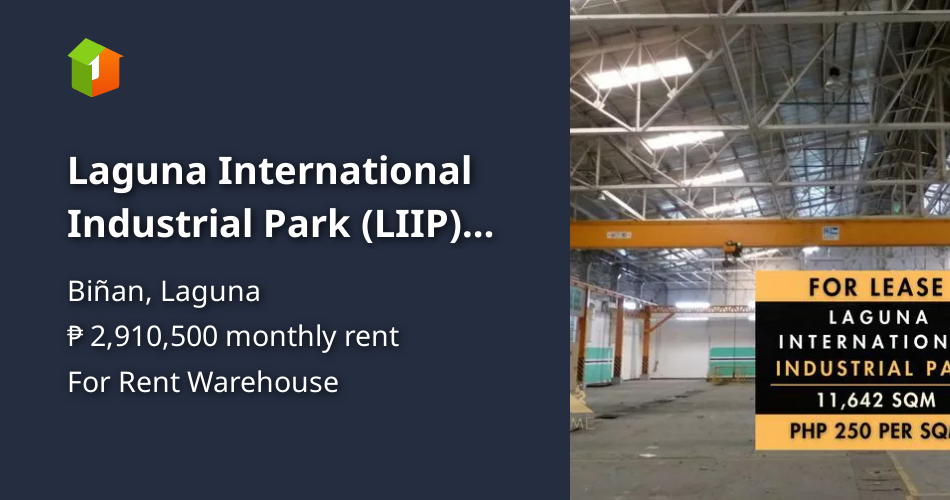 Laguna International Industrial Park (LIIP) Warehouse for Lease ...