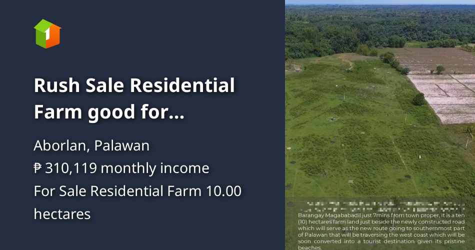 Rush Sale Residential Farm good for Residential Development [Lots 🚜 ...