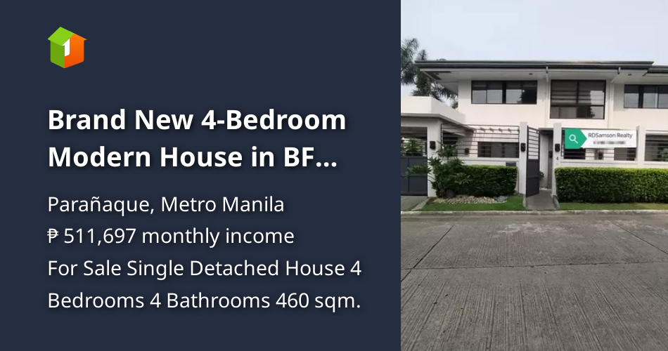 Brand New 4-Bedroom Modern House in BF Homes Paranaque Metro Manila ...