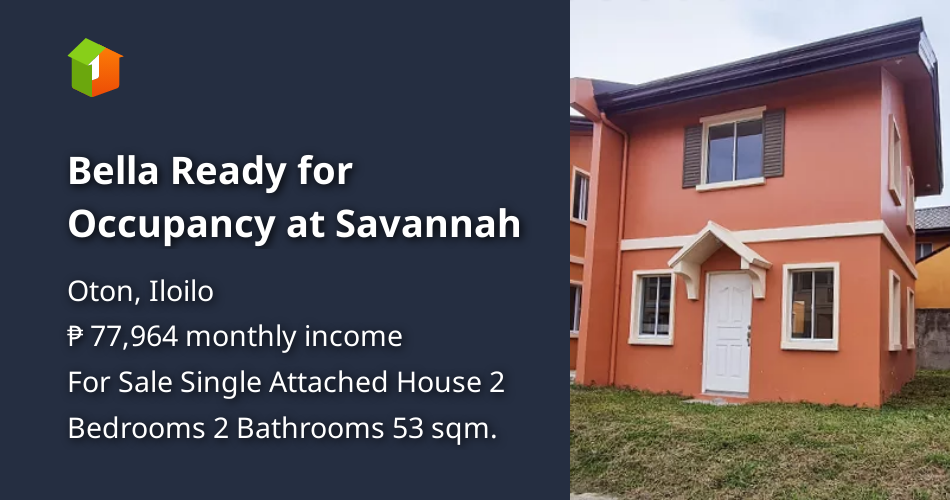 Bella Ready for Occupancy at Savannah [Houses and Lots 🏘️] (August 2022 ...