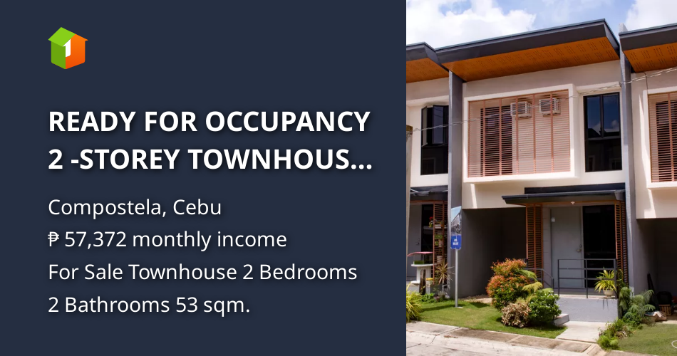 READY FOR OCCUPANCY 2 -STOREY TOWNHOUSE IN COMPOSTELA,CEBU [Houses and ...
