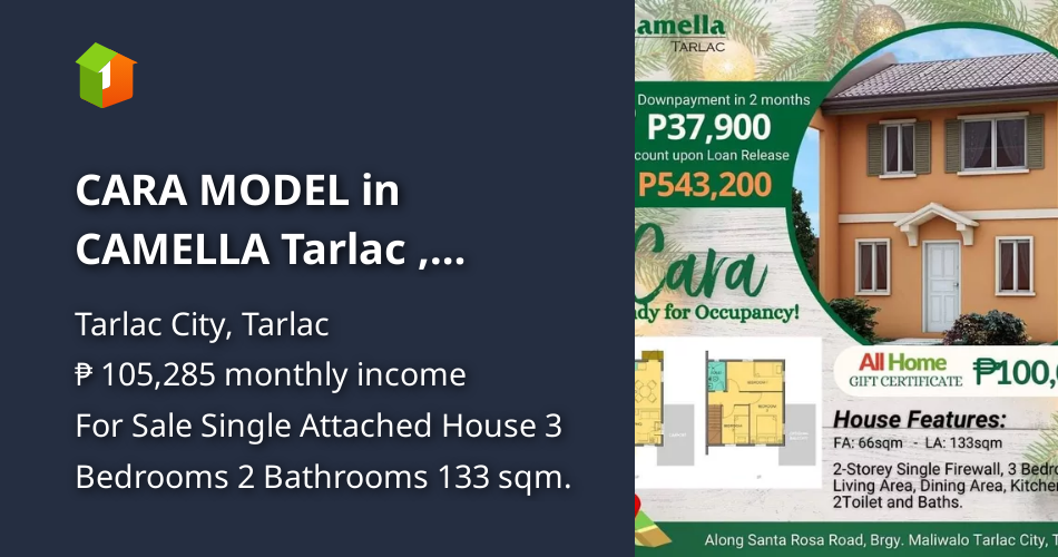 CARA MODEL in CAMELLA Tarlac , Maliwalo, Tarlac [Houses and Lots 🏘️ ...