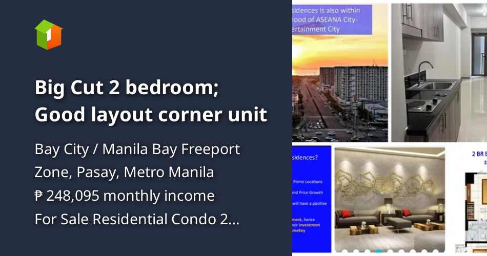 Big Cut 2 bedroom; Good layout corner unit [Condos 🏙️] (April 2026) in ...