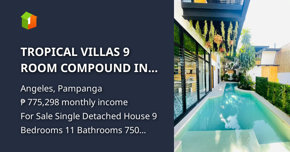 TROPICAL VILLAS 9 ROOM COMPOUND IN ANGELES CITY NEAR CLARK (LEASE OR ...