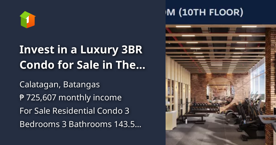 Invest in a Luxury 3BR Condo for Sale in The Nautilus by Landco ...