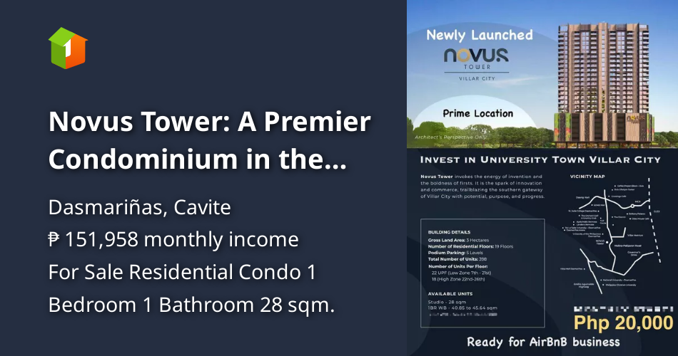 Novus Tower: A Premier Condominium in the University Town of Villar ...