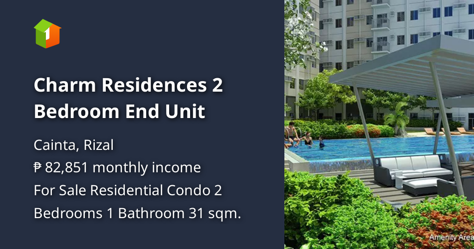 Charm Residences 2 Bedroom End Unit [Condos 🏙️] (September 2023) in ...