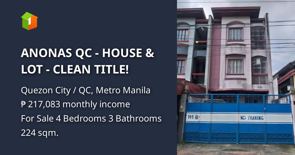 ANONAS QC - HOUSE & LOT - CLEAN TITLE! [House and Lot 🏘️] (August 2020 ...