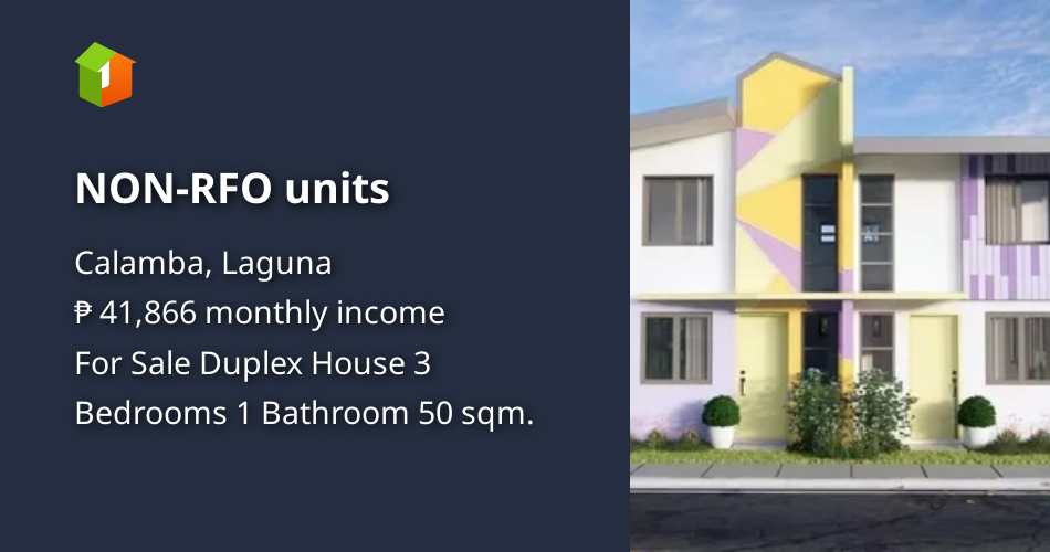 NON-RFO units [Houses and Lots 🏘️] (January 2024) in Calamba, Laguna ...