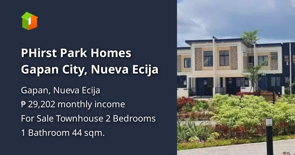 PHirst Park Homes Gapan City, Nueva Ecija [Houses and Lots 🏘️] (May ...