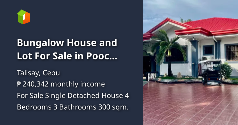 Bungalow House and Lot For Sale in Pooc Talisay City Cebu [Houses and ...