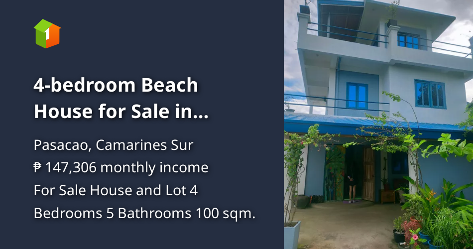 4-bedroom Beach House for Sale in Pasacao Camarines Sur [Houses and ...