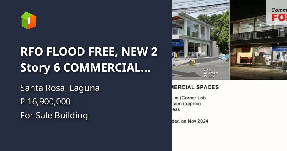 RFO FLOOD FREE, NEW 2 Story 6 COMMERCIAL SPACES Building For Sale in ...