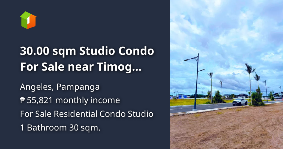 30.00 sqm Studio Condo For Sale near Timog Triangle, Filam Friendship ...