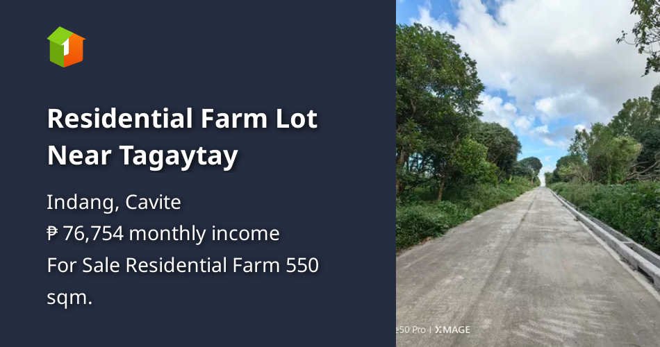 Residential Farm Lot Near Tagaytay [Lots 🚜] (September 2024) in Indang, Cavite for sale