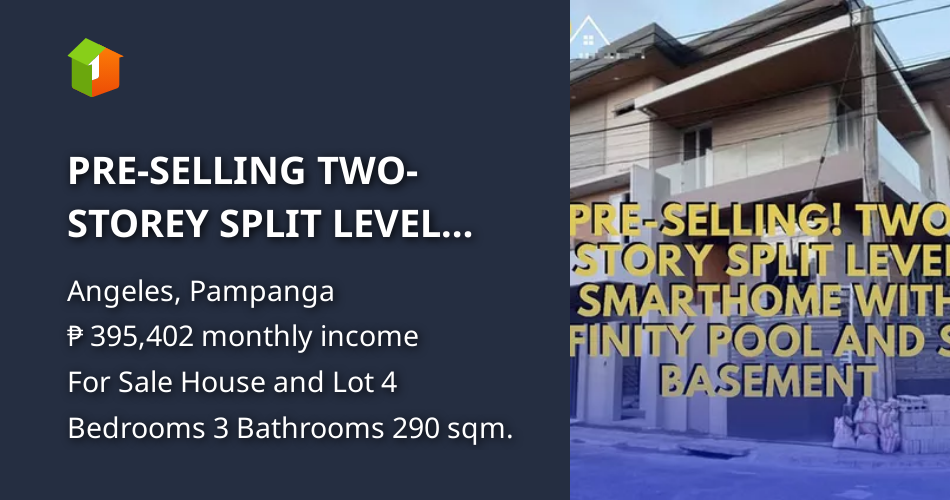 PRE-SELLING TWO-STOREY SPLIT LEVEL SMARTHOME INFINITY POOL AND SUB ...