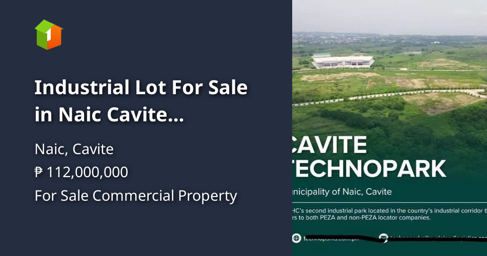 Industrial Lot For Sale in Naic Cavite Technopark PEZA near Cavitex ...