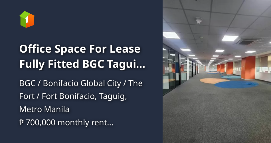 Office Space For Lease Fully Fitted BGC Taguig 500 sqm [Commercial ...