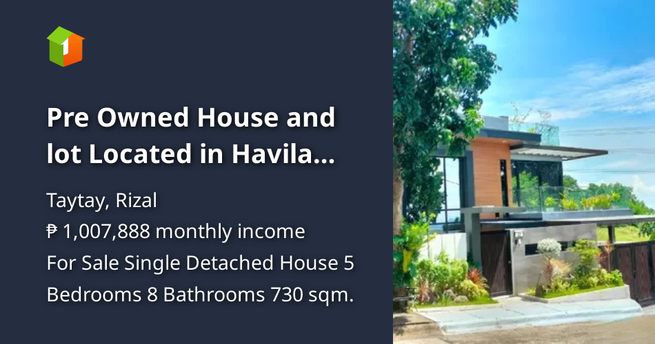 Pre Owned House and lot Located in Havila Taytay [Houses and Lots 🏘️ ...