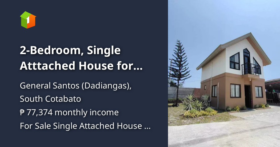 2-Bedroom, Single Atttached House for Sale in General Santos City ...