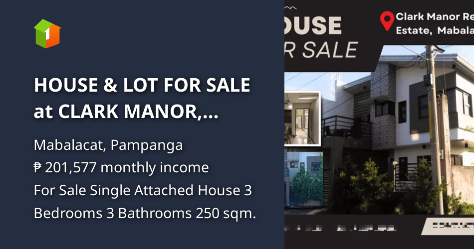HOUSE & LOT FOR SALE at CLARK MANOR, MABALACAT CITY! [Houses and Lots 🏘 ...