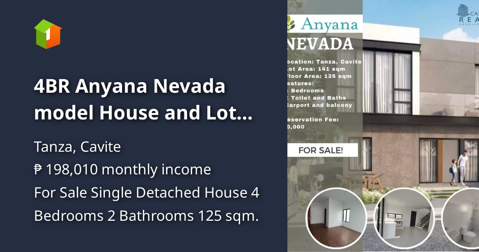 4BR Anyana Nevada model House • Lot For Sale in Tanza Cavite [Houses ...