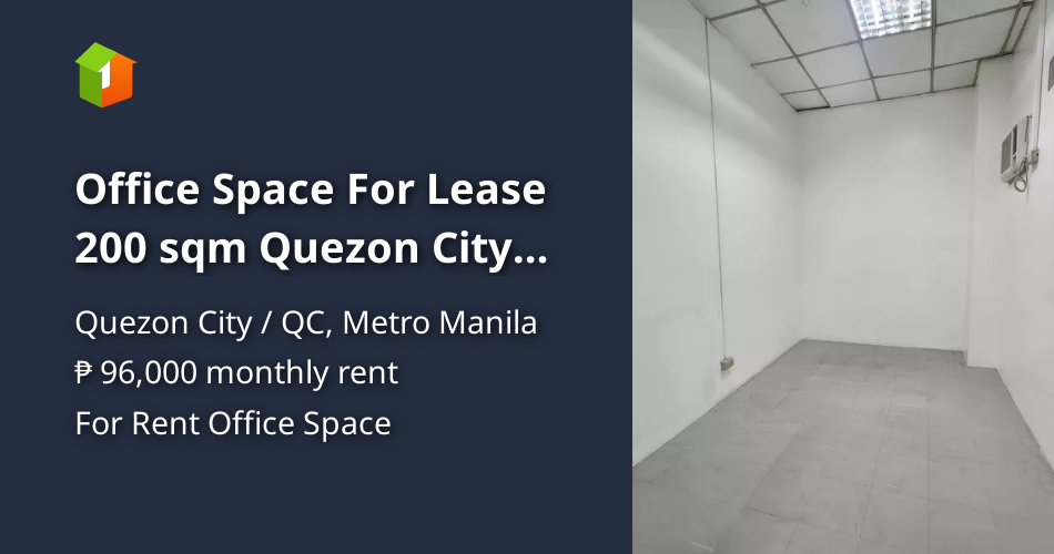 Office Space For Lease 200 sqm Quezon City South Triangle [Commercial ...