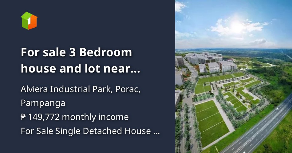 For sale 3 Bedroom house and lot near Clark Airport Country Club and ...