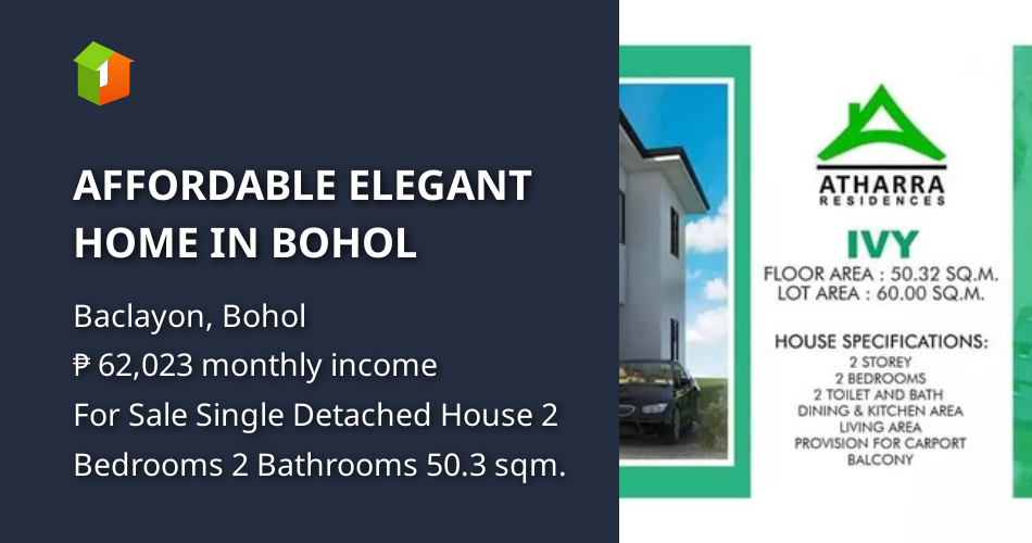 AFFORDABLE ELEGANT HOME IN BOHOL [Houses and Lots 🏘️] (March 2025) in ...