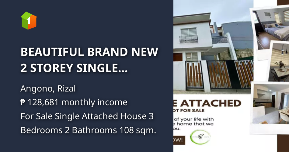 BEAUTIFUL BRAND NEW 2 STOREY SINGLE ATTACHED HOUSE AND LOT IN ANGONO ...